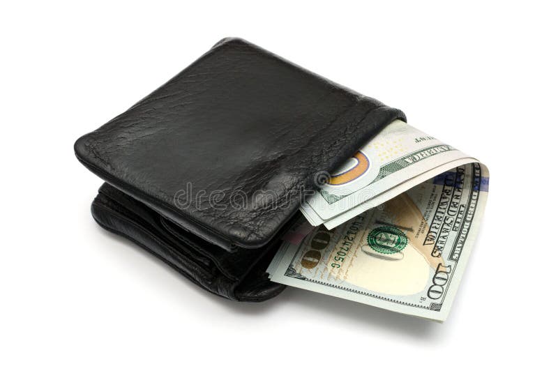 Close-up of US Dollars in a Leather Wallet Stock Photo - Image of money ...