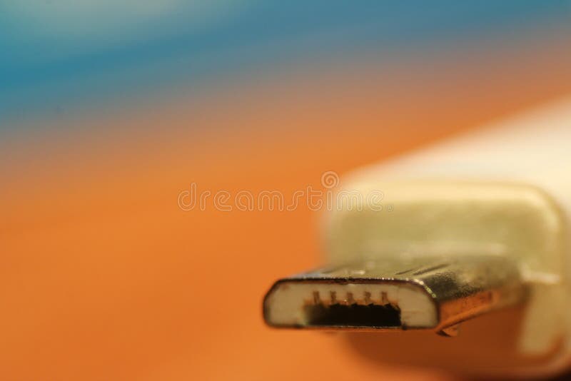 Close-up of a USB Cable Abstract Stock Image - Image of wire, object ...