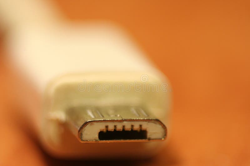 Close-up of a USB Cable Abstract Stock Photo - Image of accessory ...