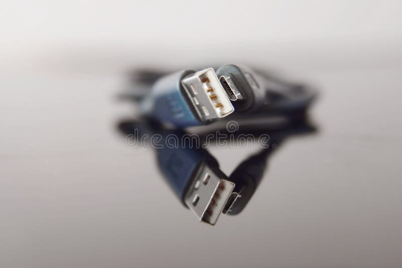 Close up usb cable stock image. Image of close, connection - 159243385