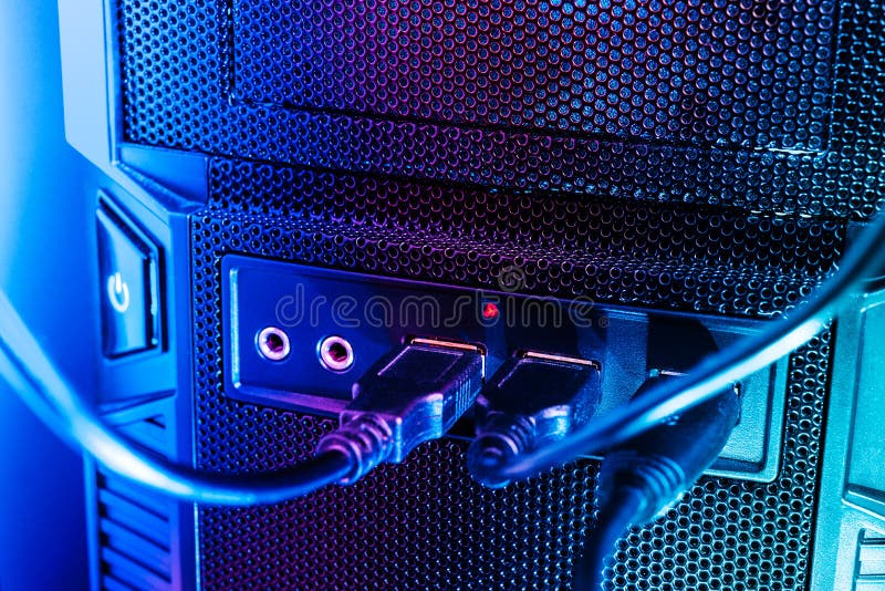 Close-up USB Connector, Connecting Portable Hard Drives, Data Backup ...