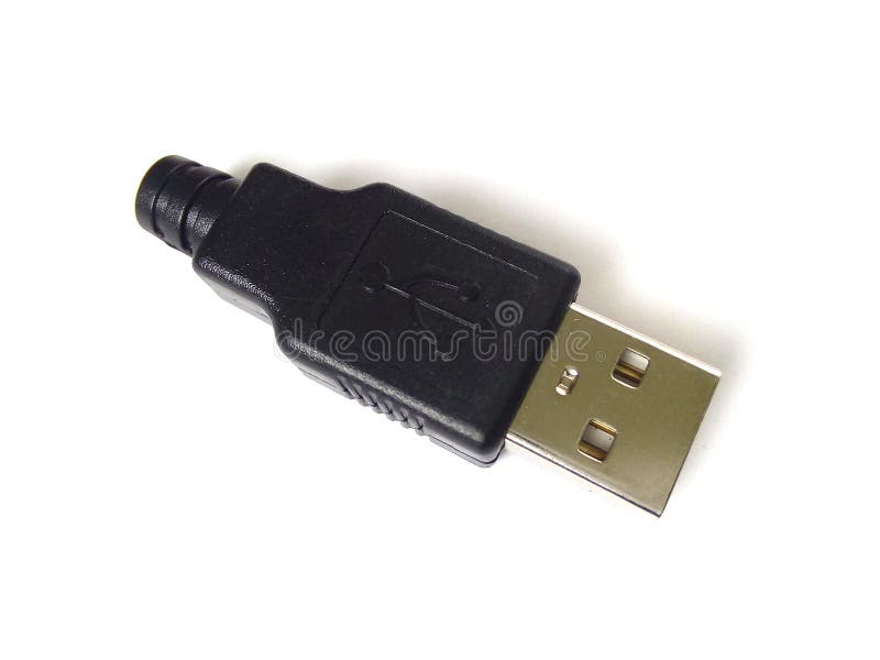 USB plug type male. stock photo. Image of electronics - 138355020