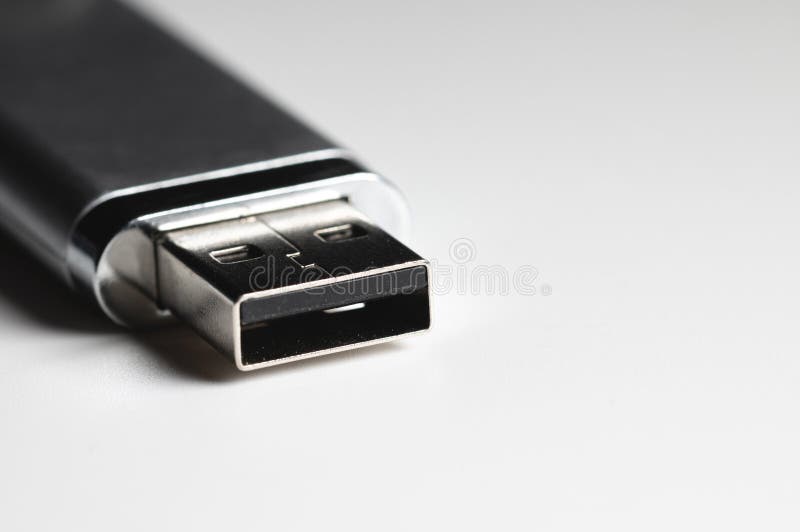 Close-up USB Flash Drive. Close-up on Gray Gradient Background Stock ...