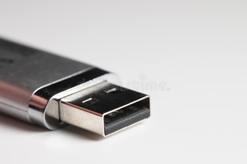 Close-up USB Flash Drive. Close-up on Gray Gradient Background Stock ...