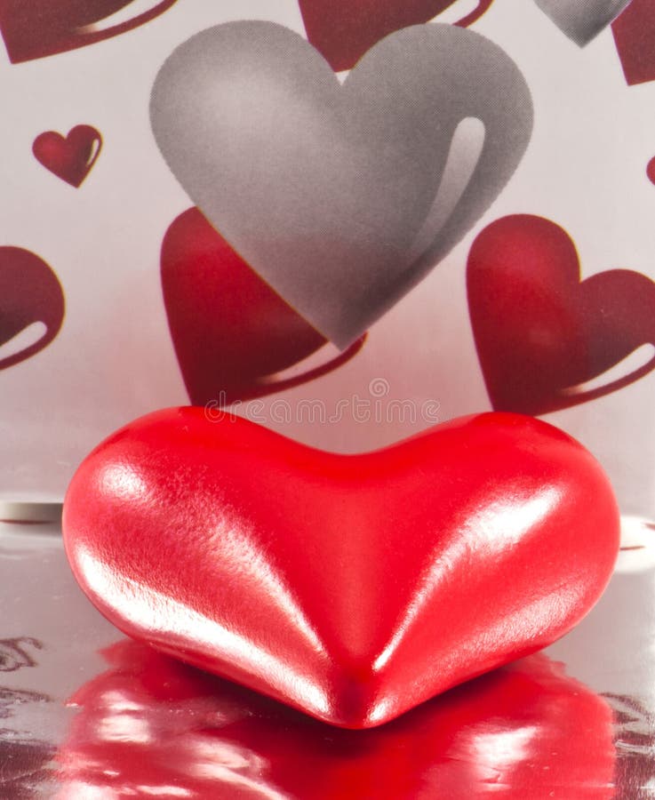Close-up of Valentines Heart Stock Image - Image of congratulation ...