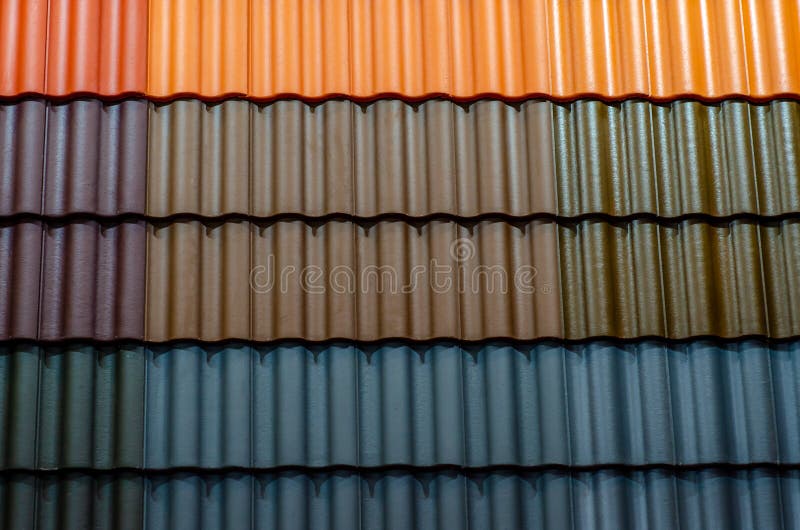Verschillende Daktegels stock afbeelding. Image of woon - 44519085
