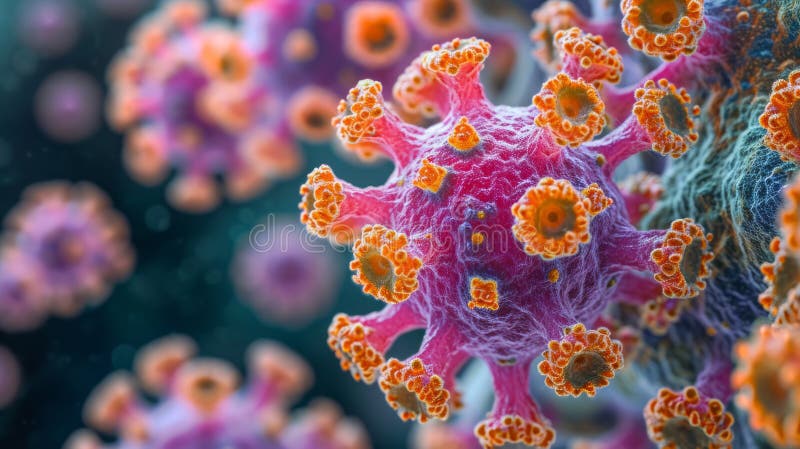 Close-up of Varicella Zoster Virus Causing Chickenpox Under a ...