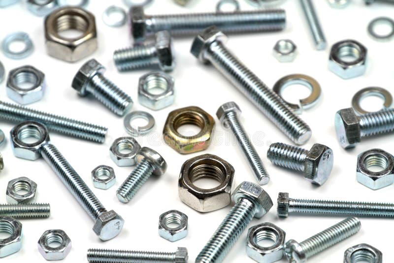 Nuts and bolts background stock image. Image of close - 29819273
