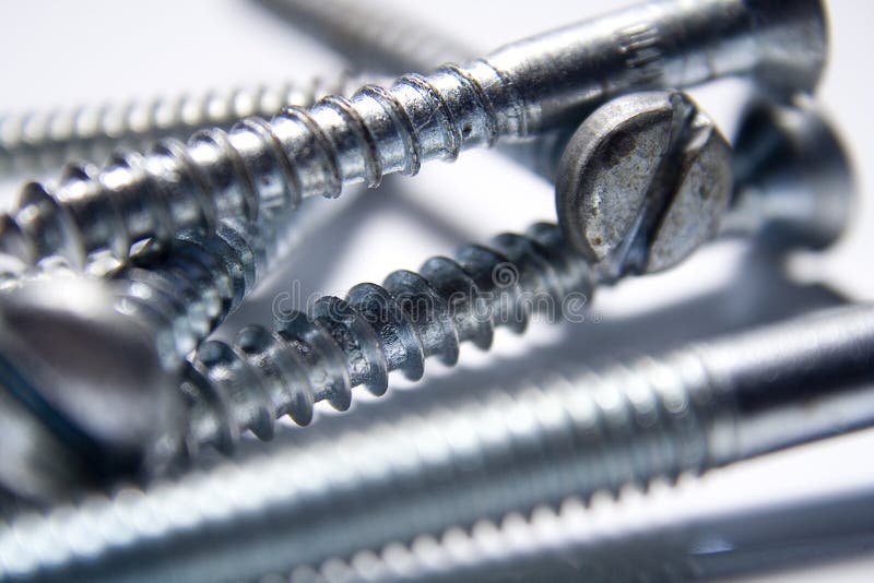 Close-up of Various Bolts and Screws Stock Illustration - Illustration ...