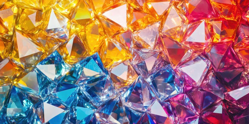 Close-up of Various Colored Diamonds Stock Image - Image of bling ...
