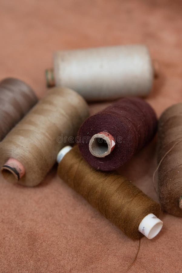 Close-up of Colored Threads Stock Image - Image of assortment, closeup ...