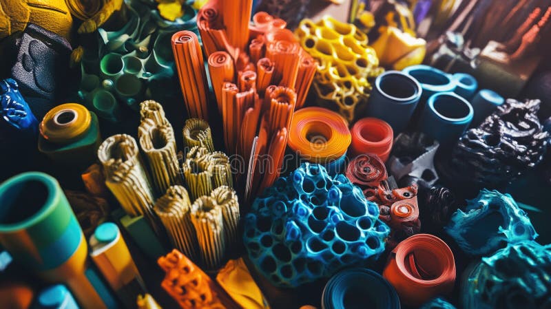 Close-up of Various Colorful Objects Stock Image - Image of decorative ...