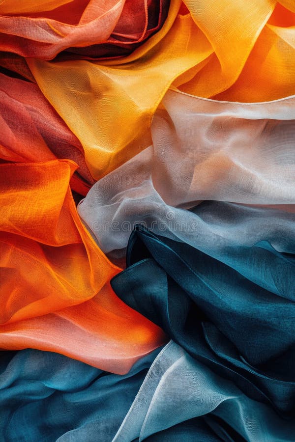 Close-up of Various Fabrics Stock Image - Image of textiles, material ...