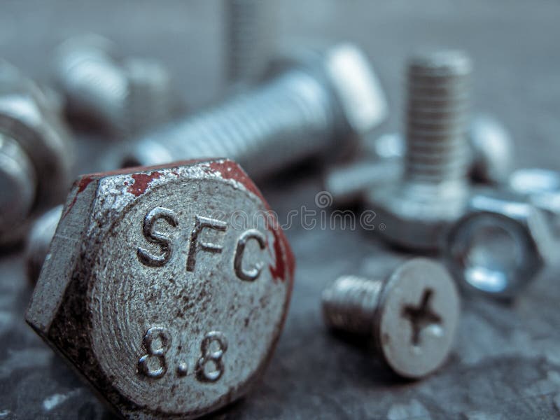 Multiple bolts stock photo. Image of parts, coarse, macro - 238221972