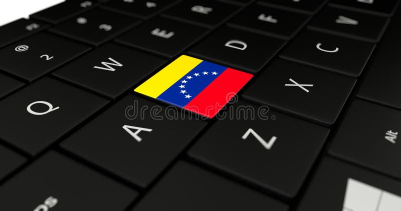 Close Up of Venezuela Button. Stock Illustration - Illustration of ...