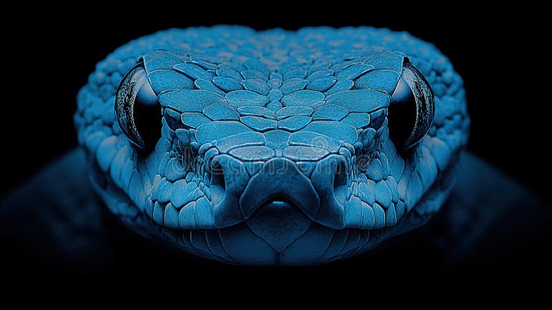 Close-up of Venomous Snake S Head Stock Illustration - Illustration of ...