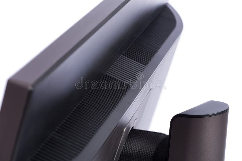 Close Up on the Ventilation Slot of a Modern Computer LCD Display Stock ...