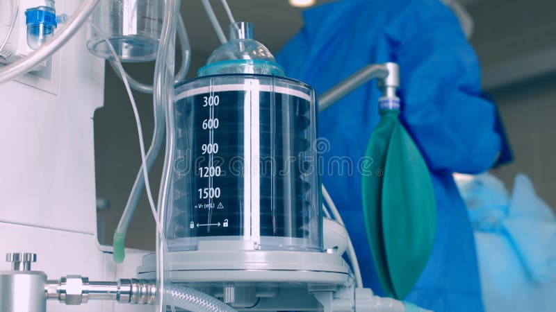 Close-up of a Ventilator during an Operation, 4k Shot. the Movement is ...