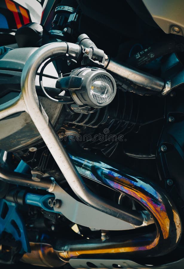 Close Up Vertical Image of a Motorcycle Engine Editorial Photo - Image ...