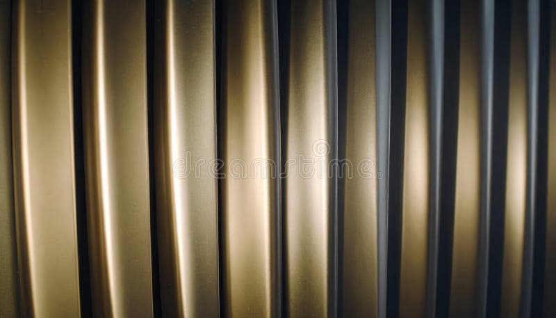 Close Up of Vertical Metallic Bars with Reflective Surface Stock ...