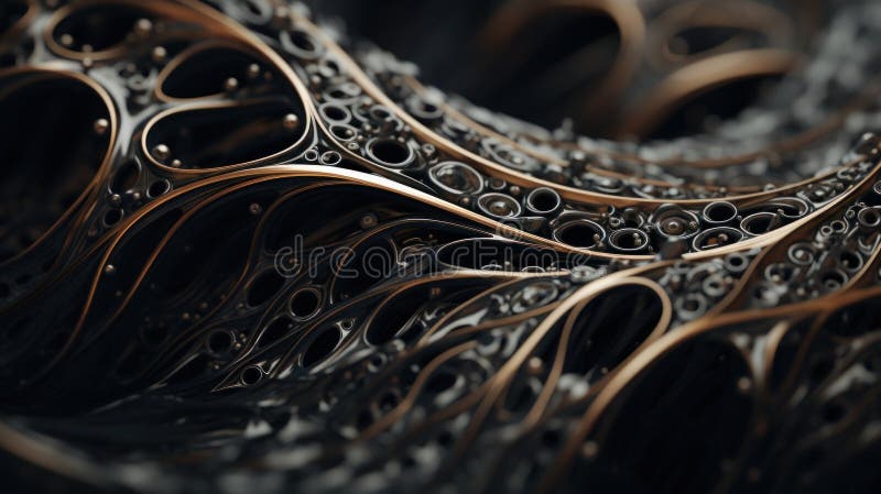 A Close Up of a Very Intricate Looking Piece of Art, AI Stock ...