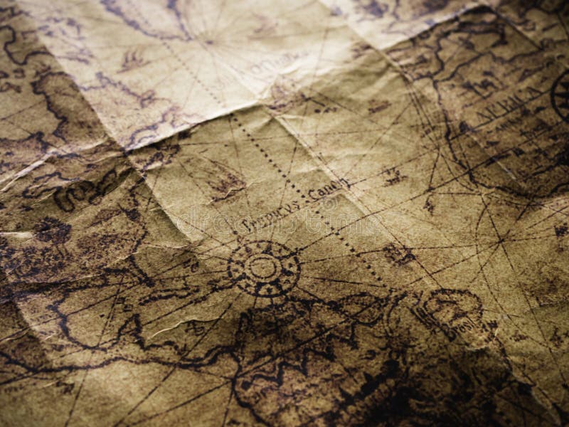 Close up of a old map stock photo. Image of global, earth - 220960966