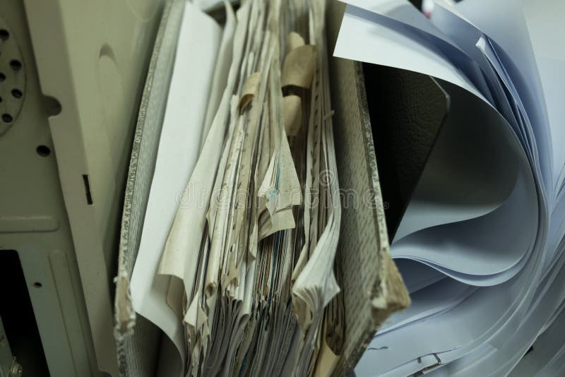 Close Up Very Old Paper Document Folder Stock Photo - Image of keeping ...