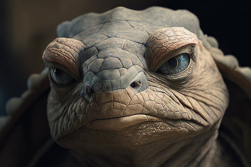 Close-up of Very Old Turtle S Wrinkly Head and Shell Stock Illustration ...