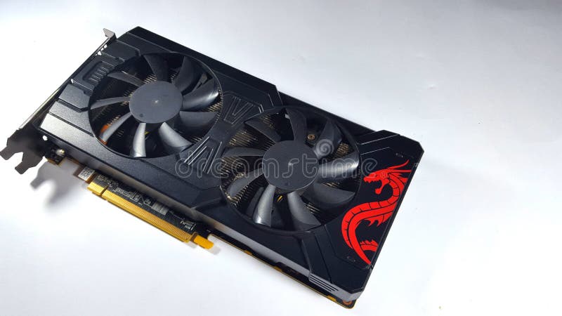 Close Up of VGA Card Aligned Editorial Stock Photo - Image of electric ...