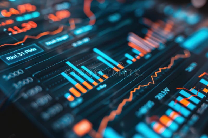 Modern Financial Data Analysis Dashboard Stock Photo - Image of ...