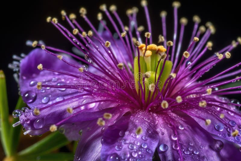 Close-up of Vibrant Flower, with Its Pollen on Display Stock ...