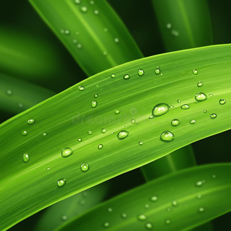 Close-up of a Vibrant Green Leaf with Smooth Texture, Covered in ...