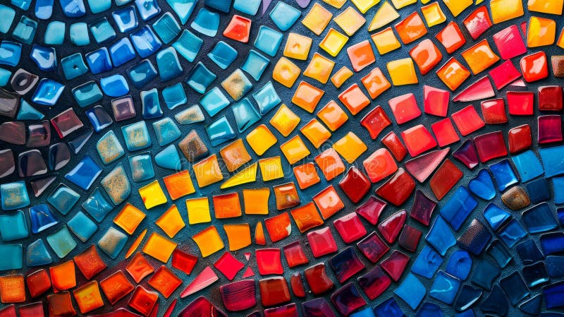 Colorful Mosaic Tile Pattern Stock Image - Image of geometric, home ...
