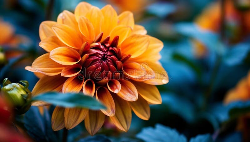 Close Up of a Vibrant, Multi Colored Flower in Nature Beauty Generated ...