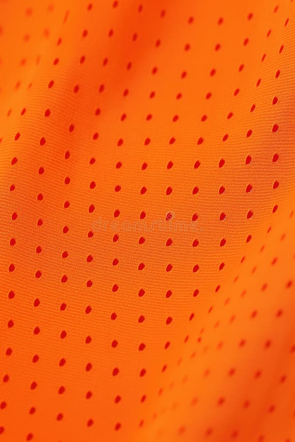 Close-up of Vibrant Orange Fabric with Unique Texture, Small Holes ...
