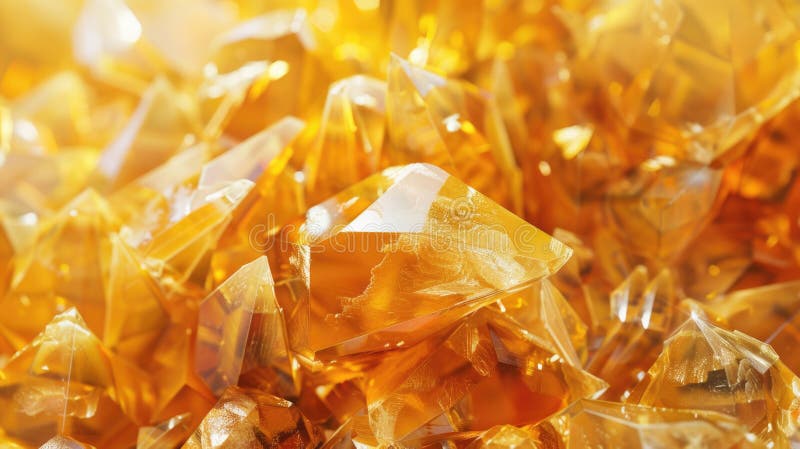 Close Up of Vibrant Yellow Crystals, Perfect for Science or Geology ...