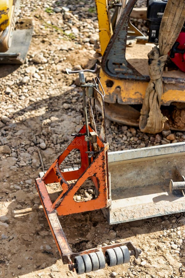 Close-up of a Vibrating Rack for Placing Concrete, Mortar or Asphalt ...