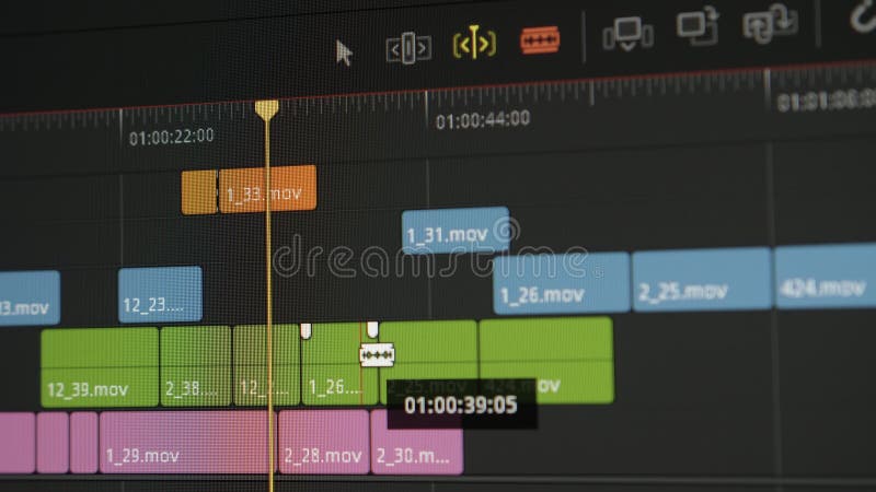 Video Editing Process stock footage. Video of camera - 110665996
