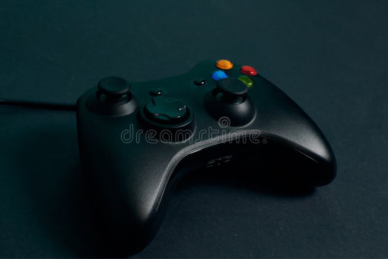 Video Game Console Controller on a White Background Stock Photo - Image ...