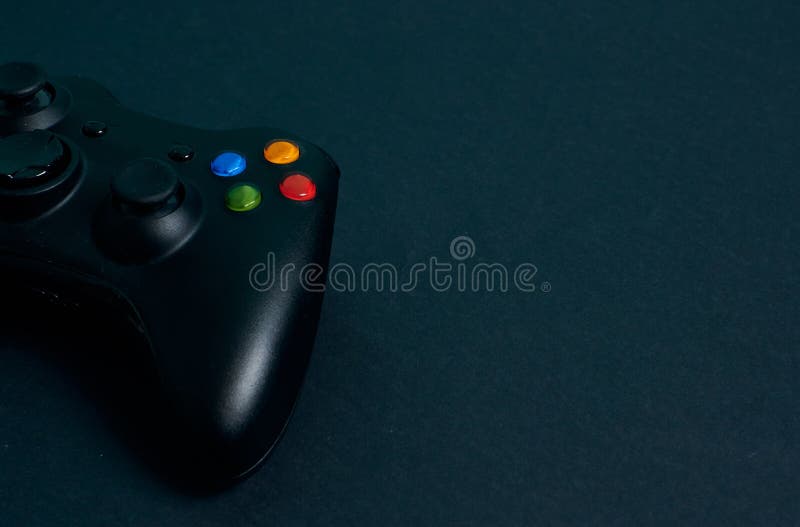 Video Game Console Controller on a White Background Stock Photo - Image ...