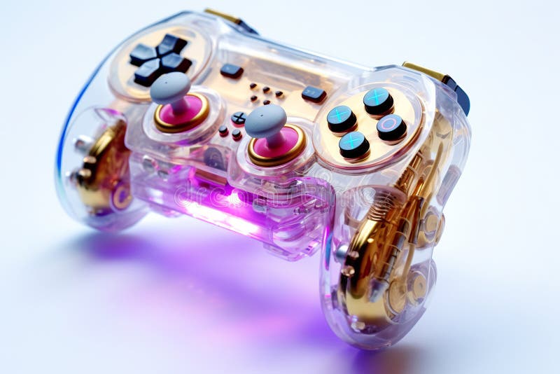 A Close Up of a Video Game Controller. Generative AI Image. Stock ...