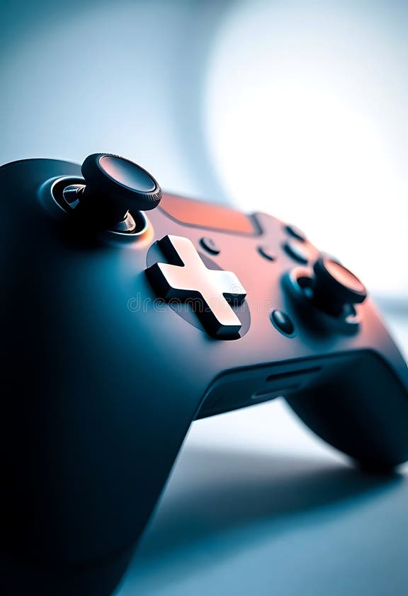 Close Up of a Video Game Controller Stock Illustration - Illustration ...