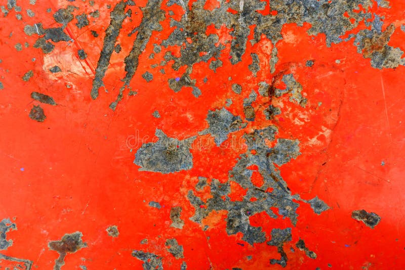 Rusted Beige Painted Metal Wall Stock Photo - Image of door, background ...