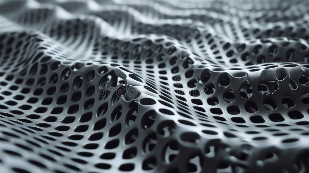 Abstract Metallic Surface with Perforated Texture in Undulating Waves ...