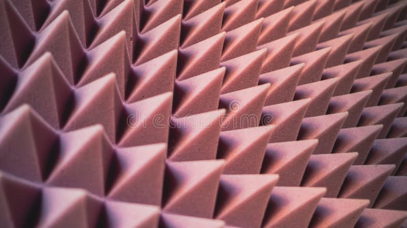 Close-up View of Acoustic Foam Rubber with a Textured Surface Designed ...