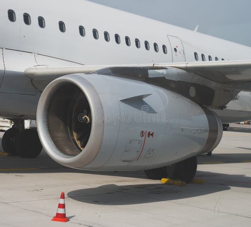 Reaction engine. stock image. Image of aircraft, airliner - 105764115