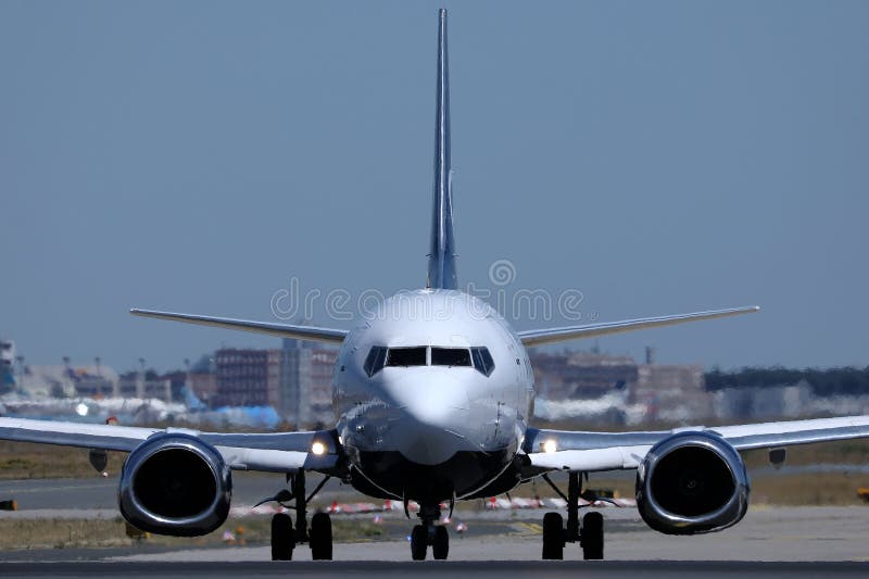 Close-up View of Airplane, Front View Editorial Photography - Image of ...