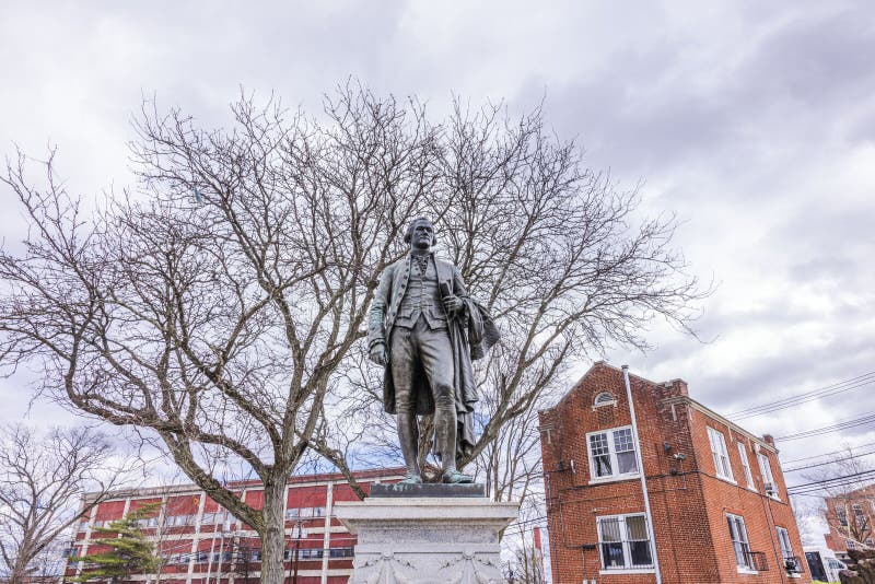 Close-up View of the Alexander Hamilton Statue in New Jersey. Editorial ...