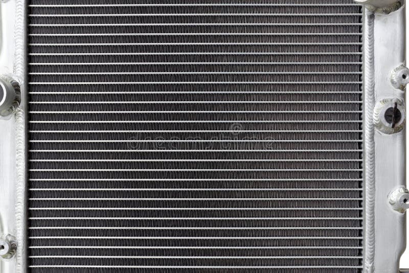 Close-up View Of Aluminium Car Radiator Texture Background Stock Image ...