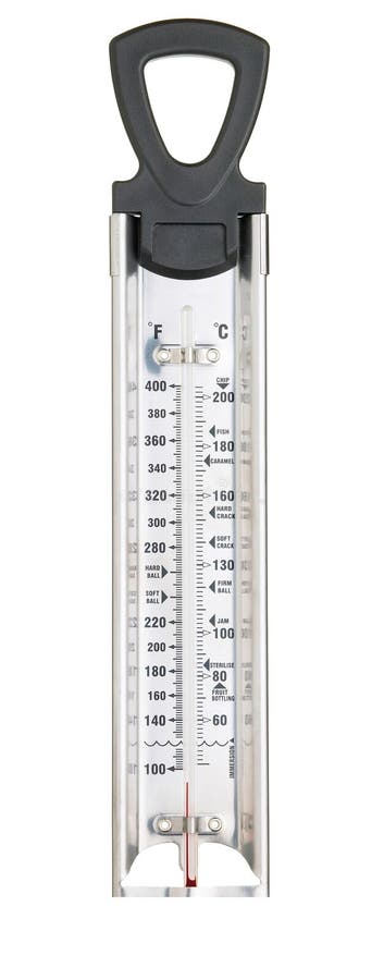 Close-up View of an Analog Thermometer Displaying Temperature in ...